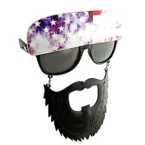 Rubie's Sun-Staches UV400 Costume Sunglasses American Trucker