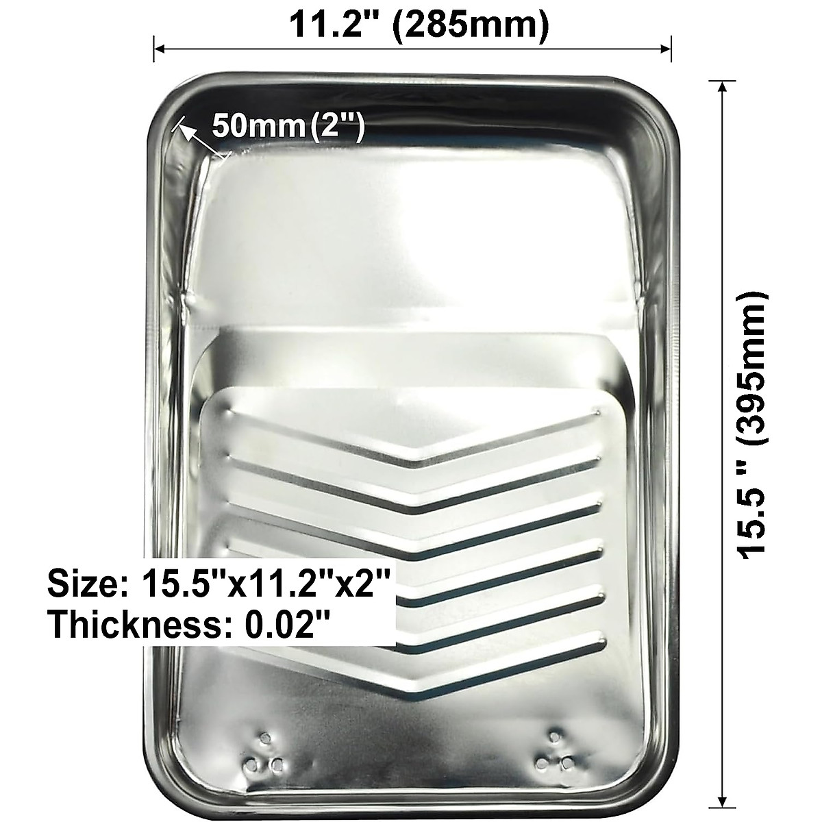 11-Pack 9inch Disposable Plastic Paint Roller Tray -Come up with Extra Metal Tray Liner - Ideal for DIY Painting Projects