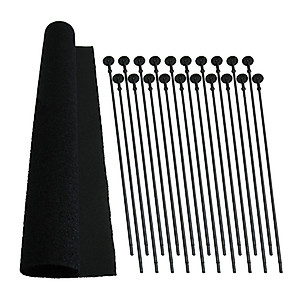 Liberty Safe Rifle Rod Starter - Gun Safe Accessory- Black - Increase Long Gun capacity in Gun Safe (.17 Caliber - 2 Pack)