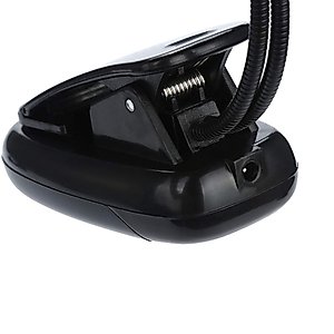 Toxz Mini Portable LED Double Arms Desk Table Lamp with Clip,Battery/USB Powered,Reading Light,Adjustable Brightness,Protect Eyes