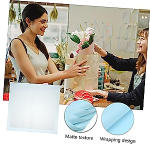 GARVALON 20pcs Rose Wrapping Paper Tutu Packing Paper Flower Packaging Paper Matte Wrapping Paper Valentines Day Flower Papers Wedding Flower Wrapping Paper Gift Plastic Accessories Flowers