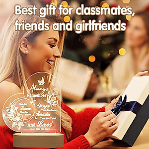 3D Illusion Lamp I Love You Friends Night Light for Best Friend Sister Girls Women Birthday Holiday Friendship Gift, Soft Warm White Colors LED Wooden Table Lamp (Best Friend)