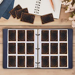 9 Pocket Page Protector - 540 Pockets Premium Double Side Trading Card Sleeves Pages for 3 Ring Binder, Standard Size Card Sheets Protectors Fit for Sport Cards, Coupon, Business Cards, Pokemon Cards