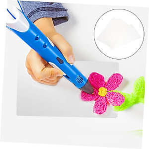 CHILDWEET 10pcs Board Drawing Board Painting Mat 3D Pen Drawing Mat 3D Pen Mat 3D Pen Accessories 3D Pen Drawing Tool Basic Template 3D Drawing Paper Templates White PVC