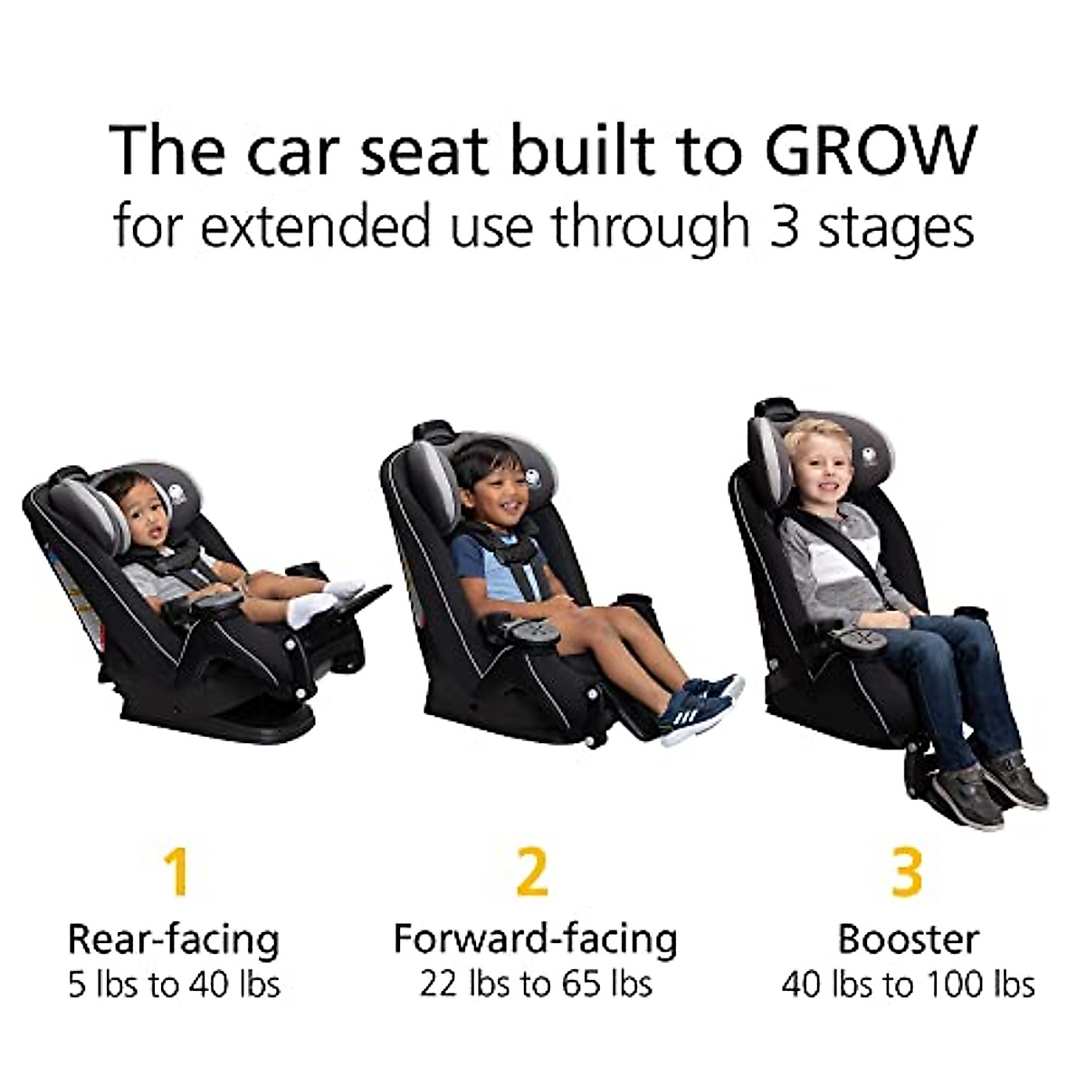 Safety 1st Grow and Go™ Extend 'n Ride LX All-in-One Convertible Car Seat, Winehouse