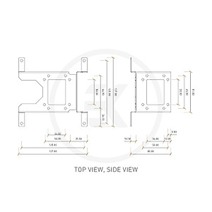 EKWB EK-UNI Pump Bracket (140mm Fan) Vertical