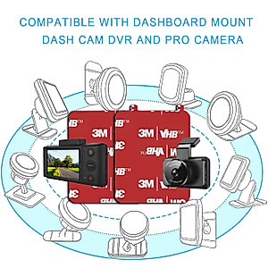 12 Pack 1.96 in x 1.57 in "(40*50mm) Very High Bond Sticky Adhesive Replacement,Double Sided Pads Gule for Dashboard Windshield Suction Cup Phone Holder Car DVR Home Suction Hooks GPS Navigation (Red)