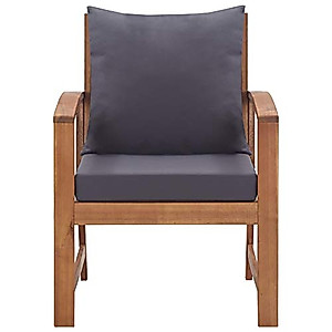 MBFLUUML Patio Dining Sets, Lawn Garden Backyard Deck Patio Table and Chairs, 4 Piece Garden Lounge Set with Cushions Solid Acacia Wood Suitable for Patio, Porch, Backyard, Balcony.