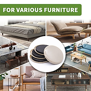 COVERCORNER Furniture Sliders for Carpet 8 PCS - 3 1/2 inch Furniture Moving Slider Chair Legs Floors Protectors– Move Your Furniture Easy & Safely(for Carpet)