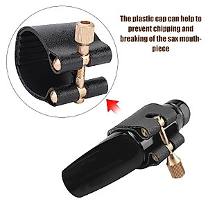 Clarinet Mouthpiece Accessory, Portable Plastic Clarinet Mouthpiece Ligature Clarinet Ligature Clip Fastener Clarinet Accessory for Students Practice Professionals Clarinet,