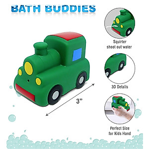 Puzzled Bath Buddy Train Water Squirter