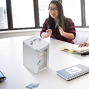 Smartphon Clear Cell Phone Locker Box: Mobile Phone Jail 8- Slots Cell Phones Prison Safe Smartphone Holder case for Classroom Home Table Office Kids Storage Box