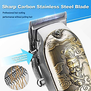 Suttik Professional Hair Clippers for Men, Clippers and Trimmers Set, Cordless Barber Clippers for Hair Cutting, Beard Trimmer Hair Cutting Kit with T-Blade Close Cutting Trimmer