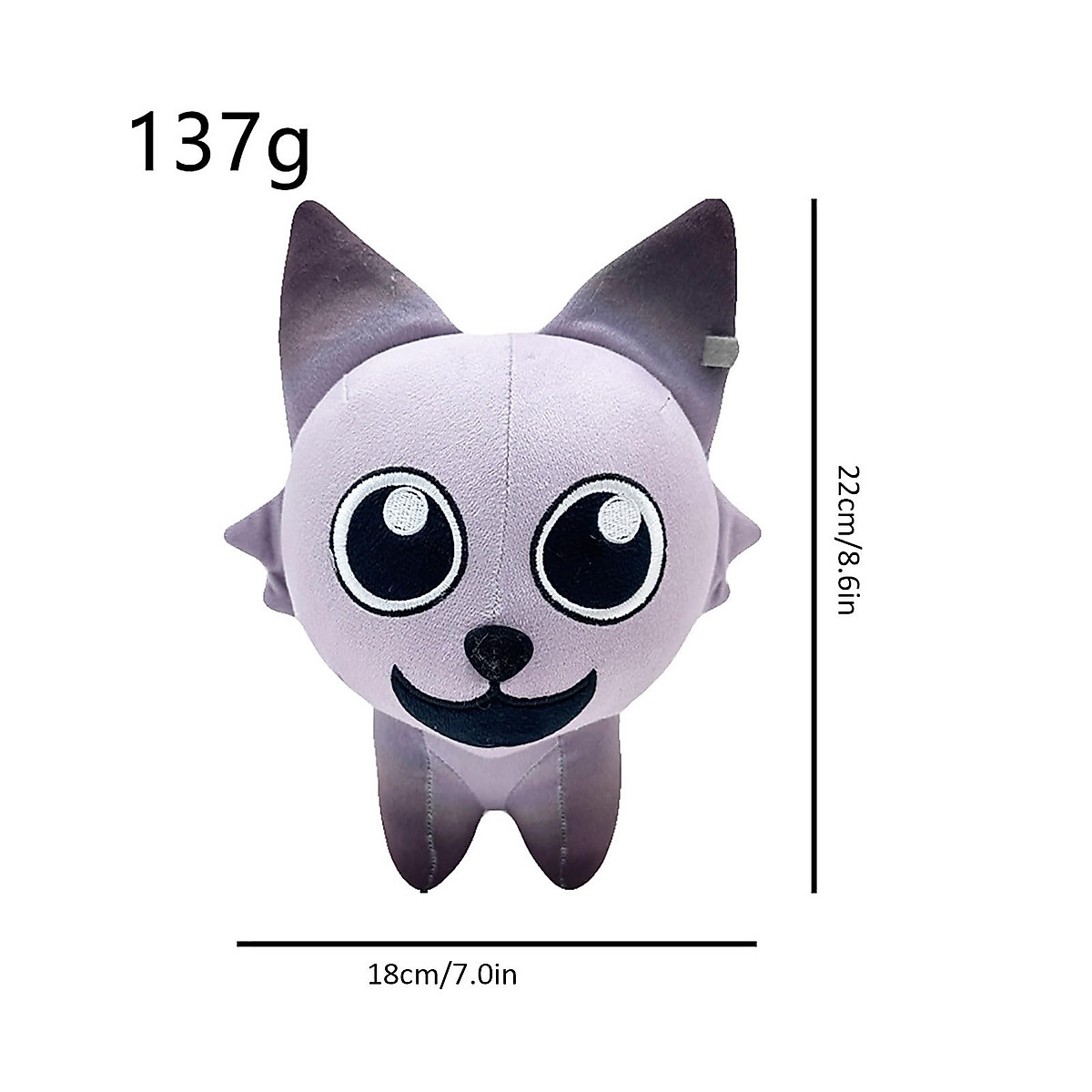 Garn47 Car Cat Plush - 8.6 in Cute Cartoon Cat Plush Toy Soft Stuffed Animal Pillow Doll Gift for Children and Game Fans Christmas Birthday Gift