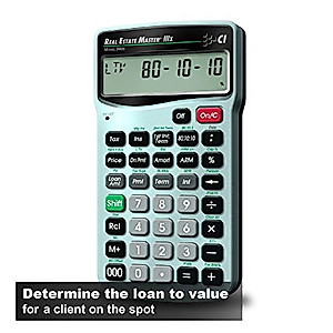 Calculated Industries 3405 Real Estate Master IIIx Residential Real Estate Finance Calculator | Clearly-Labeled Function Keys | Simplest Operation | Solves Payments, Amortizations, ARMs, Combos, More