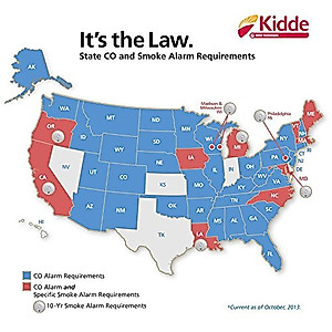 Kidde Smoke Detector, Hardwired Smoke Alarm with Battery Backup, Test-Silence Button, Interconnects with Select Kidde Smoke Alarms