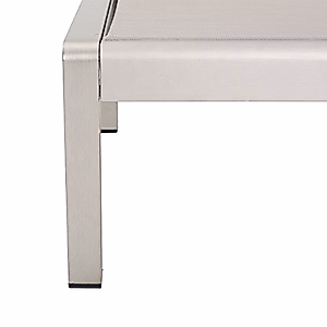 Christopher Knight Home Cape Coral Outdoor Mesh Chaise Lounges, 4-Pcs Set, Grey