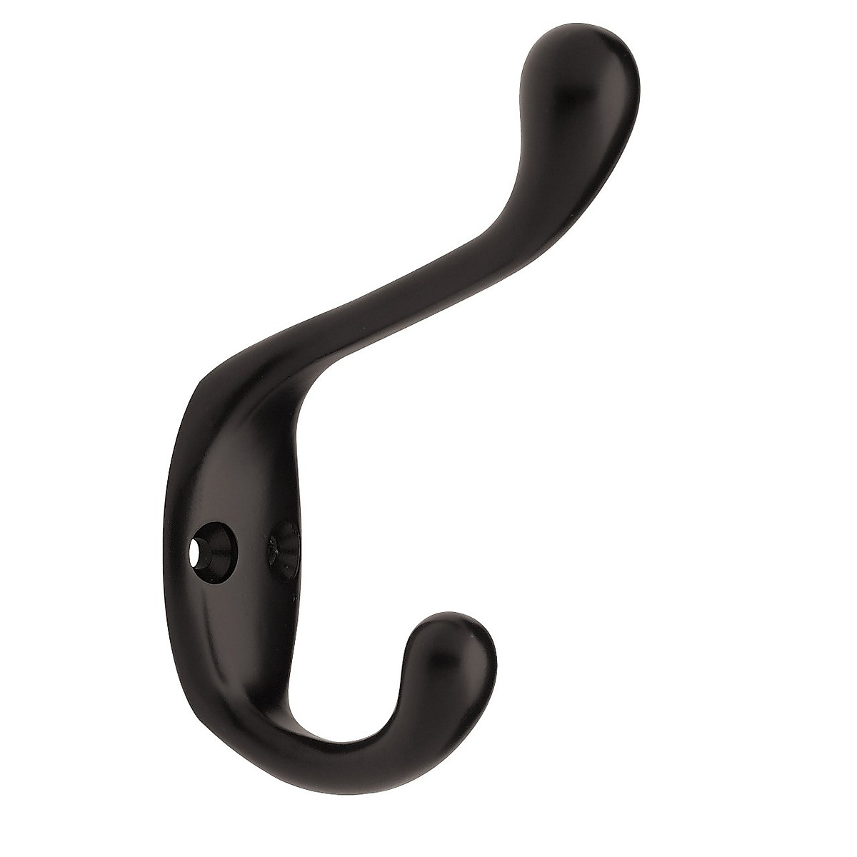 Liberty B42302Q-FB-C5 3-Inch Heavy Duty Coat and Hat Hook, Flat Black, 1 Count (Pack of 1)