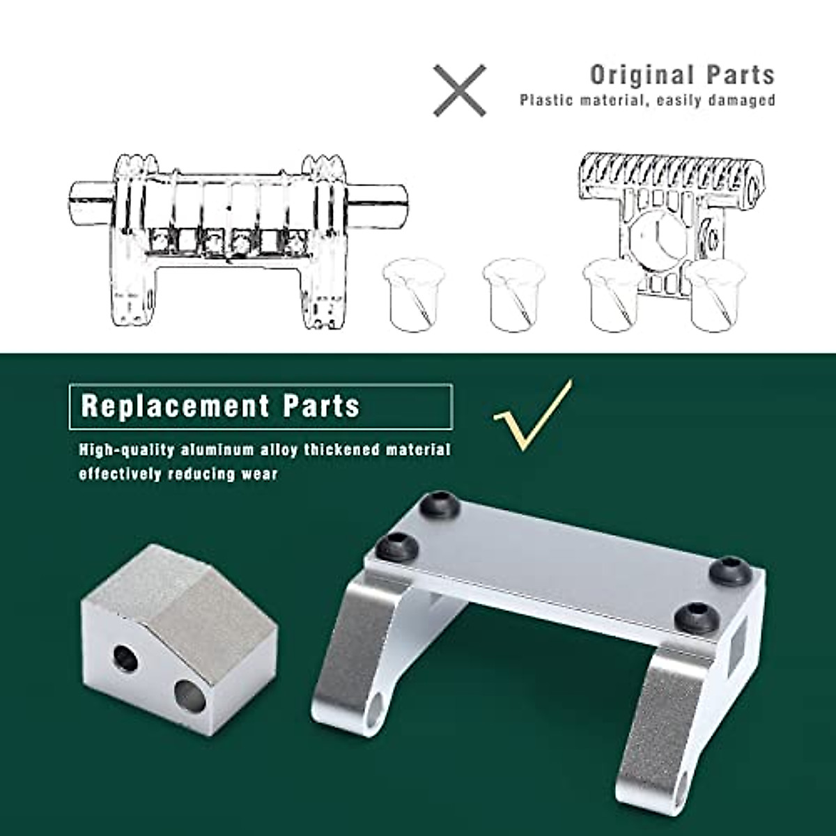 Power Rocker Recliners Metal Drive Toggle and Clevis Mount Compatible with Lazy boy Power Recliners Parts with 4 Plastic Deformable Bushings