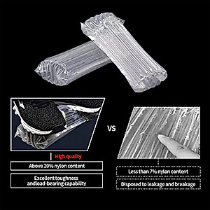 RESISSHO Wine Bottle Protector for Travel, 50 Pack Wine Bags for Travel Inflatable for Wine Fruit with Free Pump Wine Bottle Protector Air Column Cushion Sleeves for Packaging