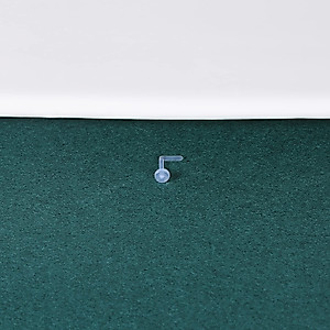 6ixGosh 20g Small Clear Nose Studs L Shaped Corkscrew Clear Nose Rings for Work Sport, Bioflex Plastic Nose Rings for Surgery, Ball Flat Invisible Nose Stud, Plastic, plastic