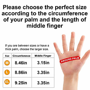 OZERO Insulated Work Gloves Deerskin Leather Winter Glove Thick Warm Polar Fleece Thermal for Driving Snow Working in Cold Weather for Women and Men (Brown, X-Large)