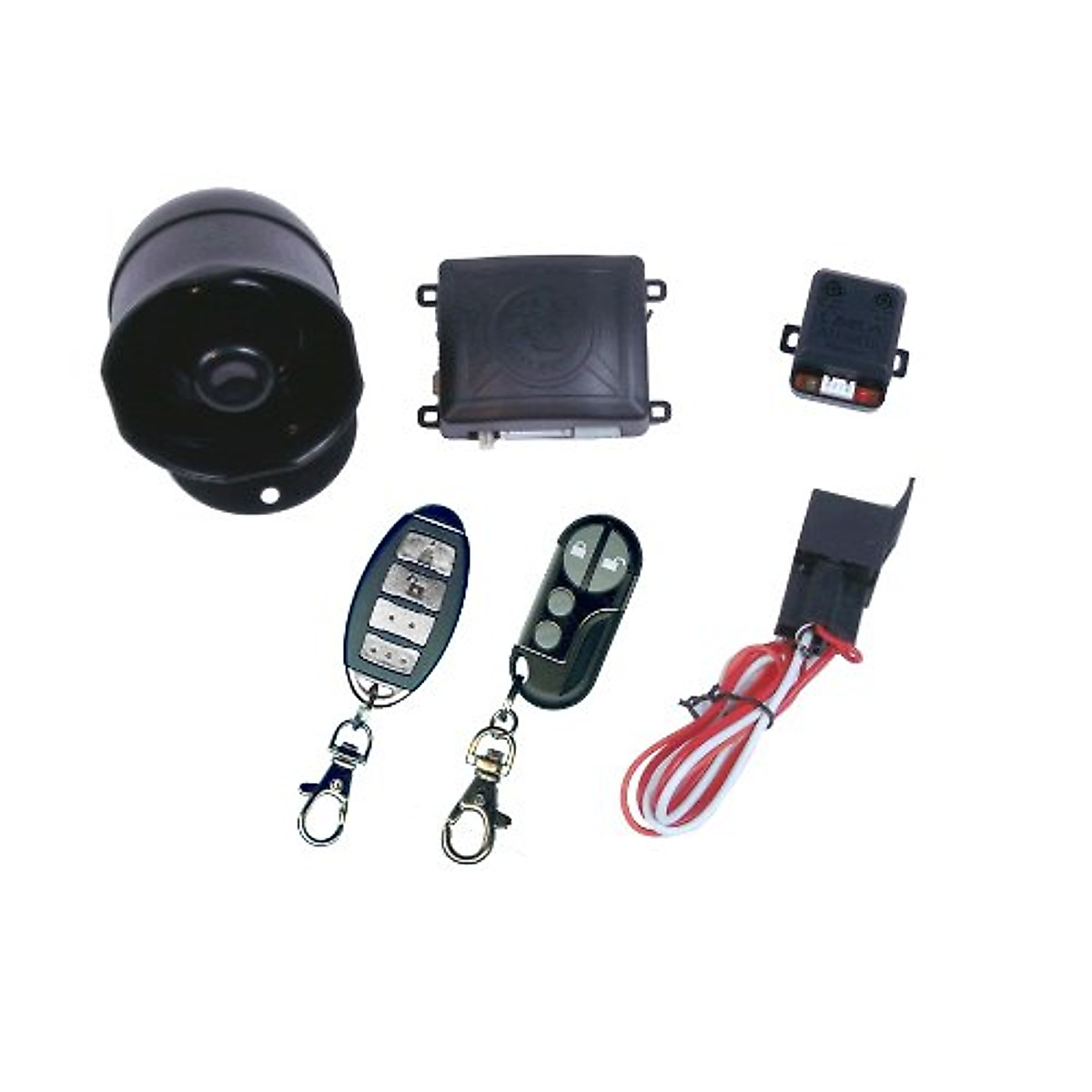 K9 MUNDIALSSX 1-Way Car Alarm Security System with 16 Programmable Features