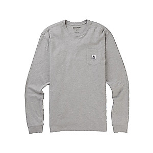 Burton Men's Colfax Long Sleeve T-Shirt, Gray Heather, L