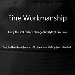 Reversible Bucket Hat Coconut Unisex Fisherman Cap