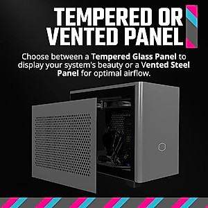 Cooler Master NR200P MAX Mini-ITX Case with 280mm AIO, 850W SFX PSU, Vertical GPU Mount, PCIe Gen4 Riser, Glass or Vented Panel