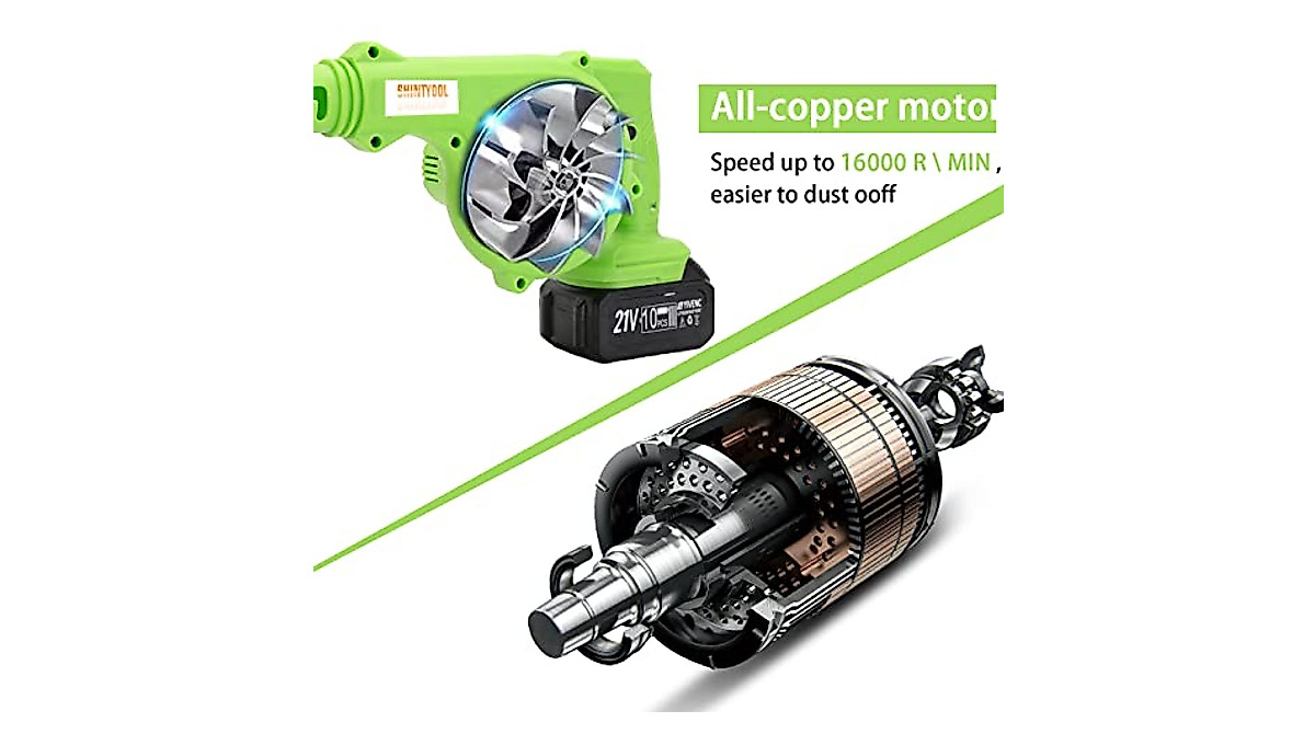 Cordless Mini Blower: 2-in-1 Portable for Car, Home & Inflating
