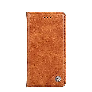 Fansipro Wallet Folio Case for Oppo Reno 2, Premium PU Leather Slim Fit Cover for Reno 2, 3 Card Slots, Align Cutouts, Brown