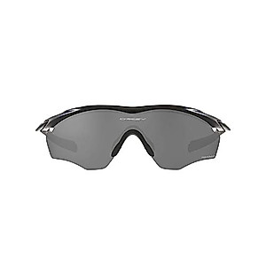 Oakley Men's OO9343 M2 Frame XL Rectangular Sunglasses, Matte Black/Prizm Black Polarized, 45 mm