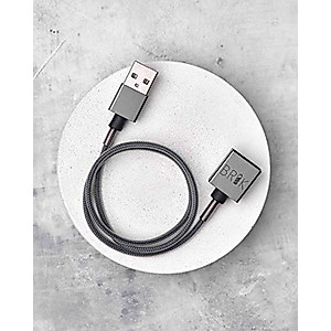 Magnetic USB Charging Cable - Fast Charger - Braided Cord with Reinforced Springs (1 Pack), Laptop