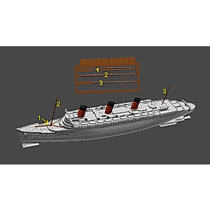 RMS Queen Mary Model 1 Foot in Length (Model)