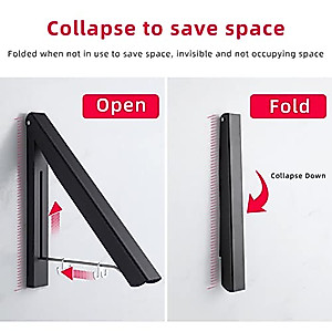 Drying Clothes Rack Wall Mounted Foldable Retractable Laundry Drying Rack Collapsible Laundry Organizer For Hanging Clothes Tripod Laundry Room Storage With 3pcs 15.7inch Rods For Balcony Bedroom Dorm