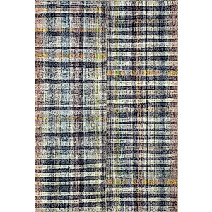 Loloi Chris Loves Julia x Humphrey Plum/Multi 7'-3" x 9'-3" Area Rug