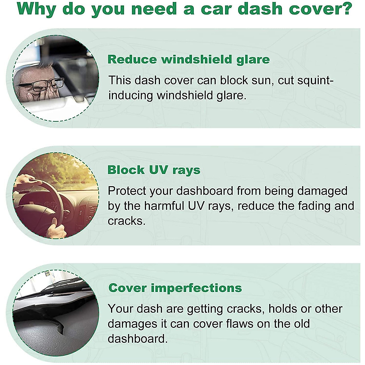 MIKAAUTO MIKA Dash Board Cover Cap Overlay Compatible with Chevy 07 14 Tahoe Silverado LTZ Sierra SLT Tahoe Avalanche Suburban Yukon Denali XL Molded wo Dash Speaker Matte Black