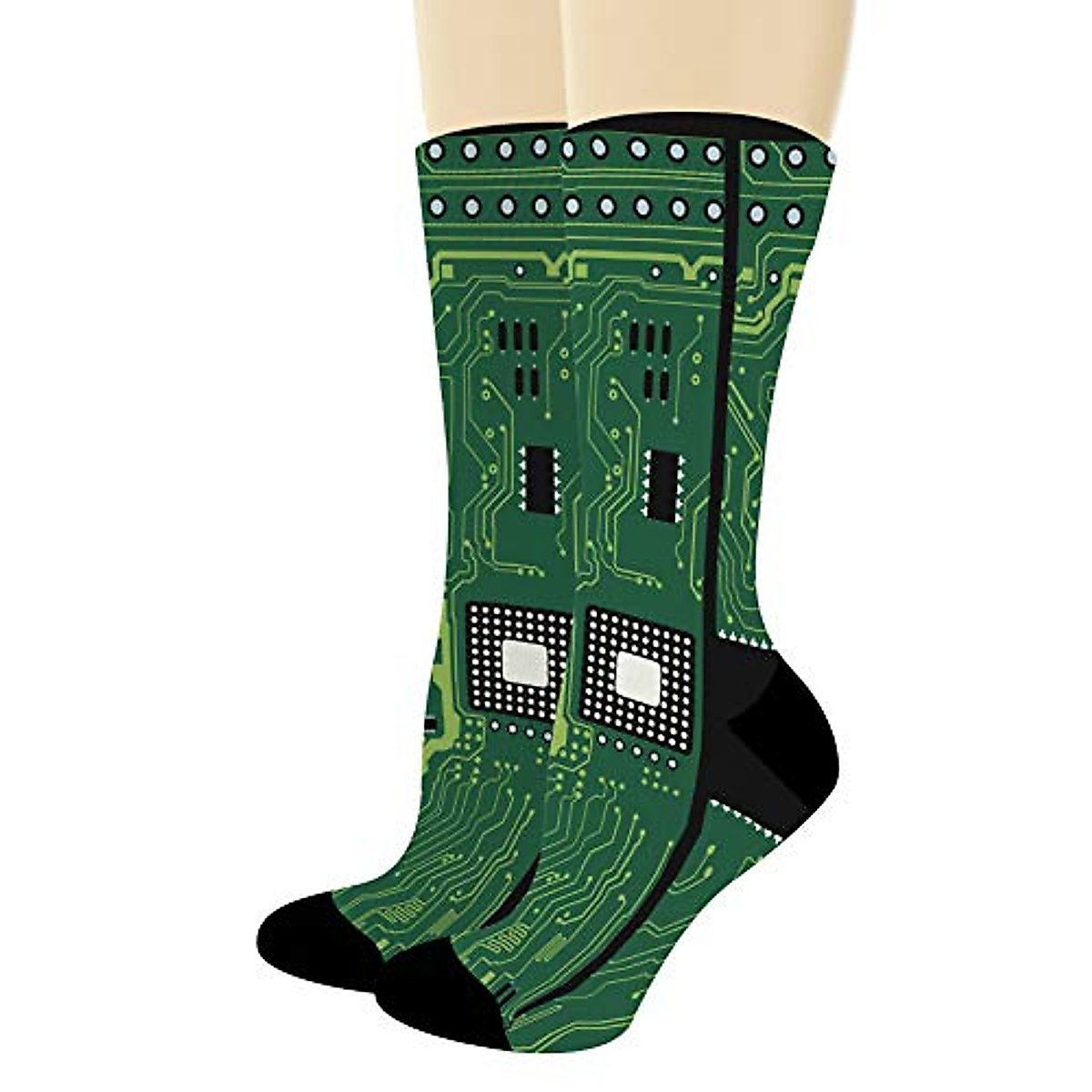 Computer Geek Gifts Computer Socks Computer Christmas Gifts Coding Socks 1-Pair Novelty Crew Socks