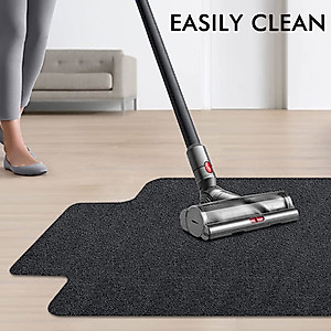 Chair Mat for Hardwood & Tile Floors,Office Computer Desk Mat Rolling Chair Mats,Low Plush Carpet Cushion,47" 36" Non-Slip Rugs Protect Home Offices Floors