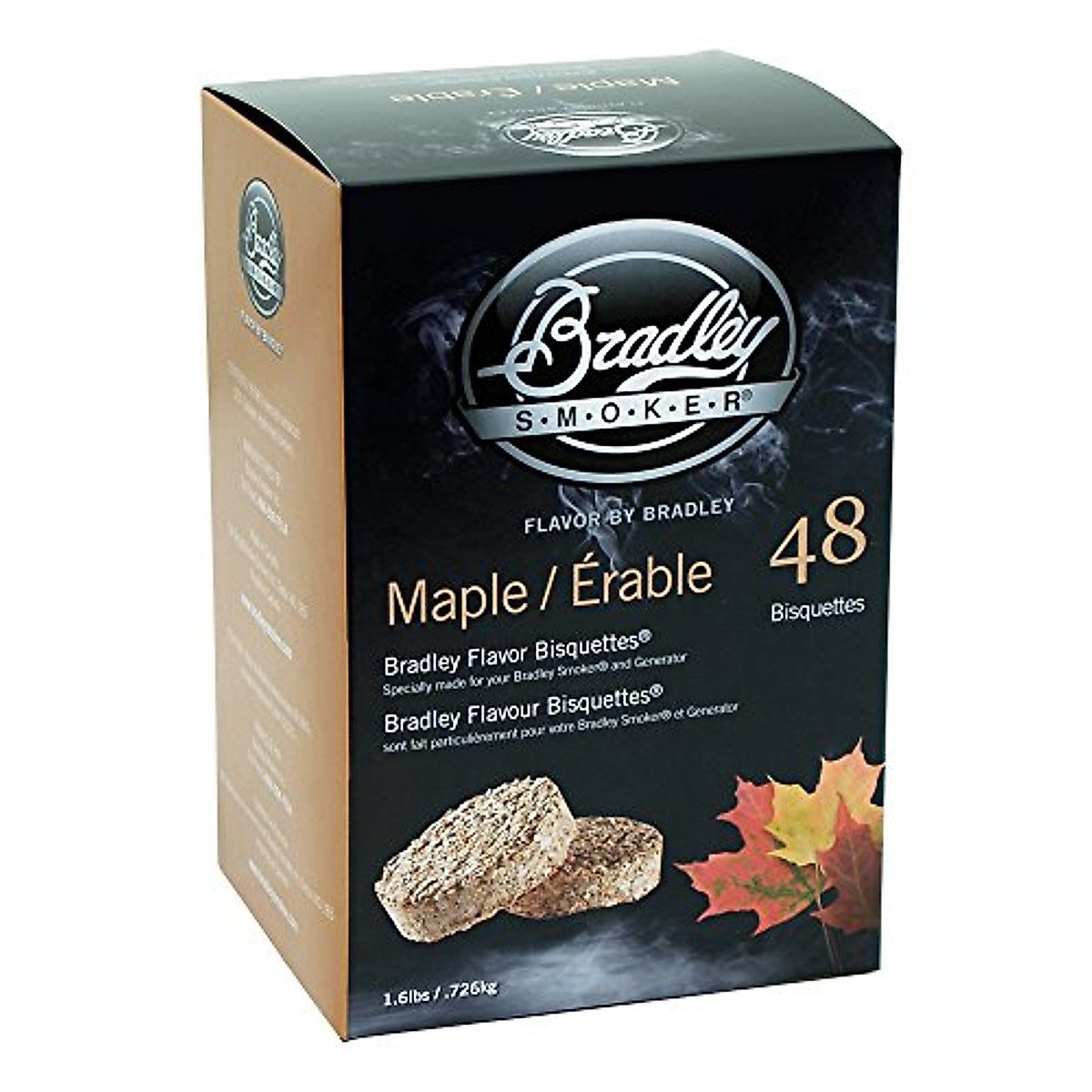 Bradley Smoker Bisquettes For Grilling and BBQ, Maple Special Blend, 48 Pack