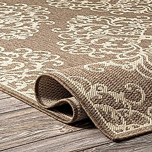 nuLOOM Frontier Coronated Trellis Indoor/Outdoor Area Rug, 8' x 10', Beige