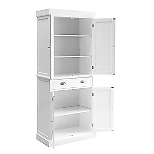 2L Lifestyle Ashlyn Cabinet White Finish, Large