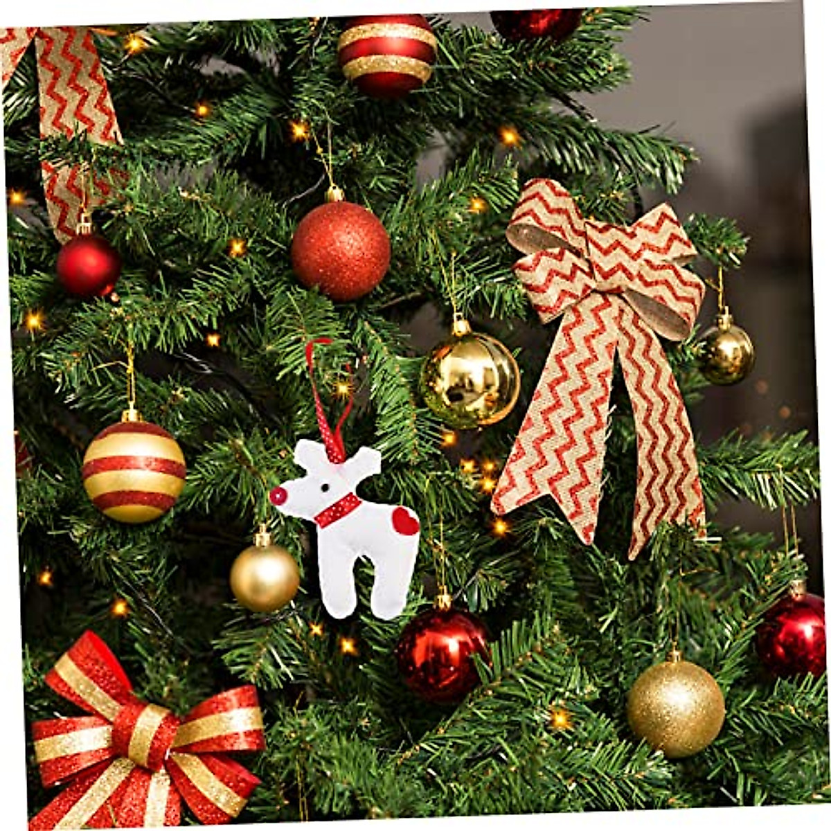 1pc Christmas Elk Pendant Christmas Decor Fireplace Decor Plush Doll Holiday Tree Decorations Christmas Tree Decor Felt Christmas Tree Ornaments Christmas Hanging Plush Elk Pendant