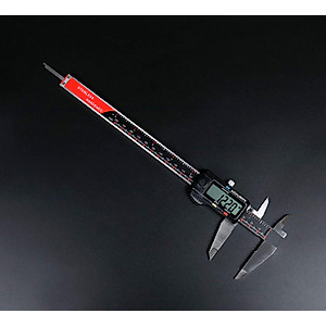 Accusize Industrial Tools 0-8'' / 0-200 mm Elctronic Digital Caliper with Extra Large Screen, Left-Hand, 0.0005''/0.01 mm Resolution, Ab11-L108