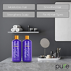 Ultra Volumizing, Growth Stimulating Organic Castor Oil Shampoo and Conditioner Set. Huge 26.5 oz Shampoo Conditioner Combination Pack to Strengthen, Grow and Restore.