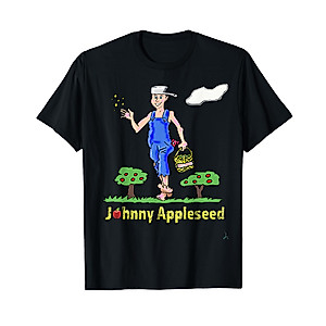 Johnny Appleseed Apple Tree Seed Orchard Nursery T-Shirt Tee T-Shirt