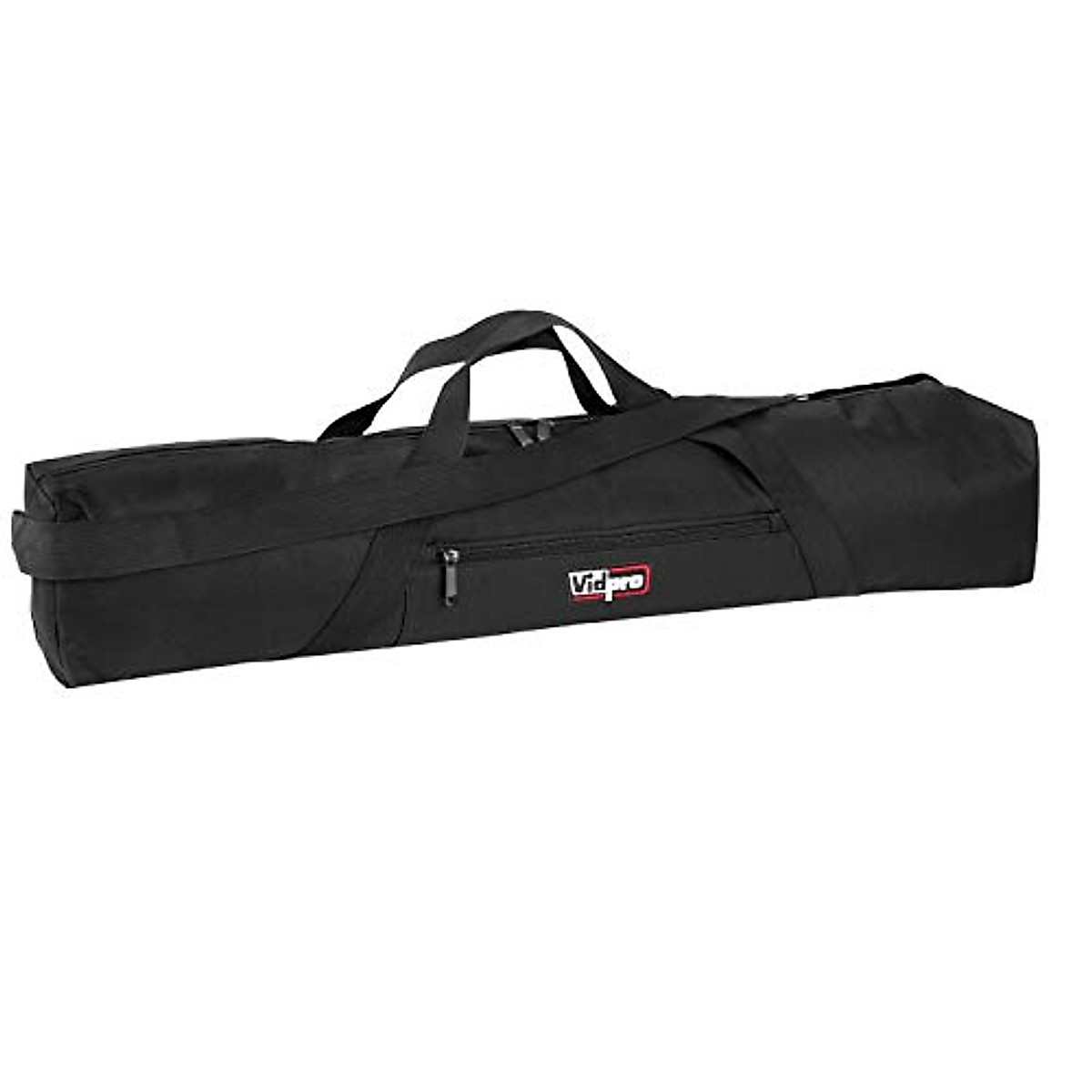 Vidpro TC-45 Tripod Carrying Case - Heavy Duty Nylon Bag with Shoulder Straps and Handles - Compact Case with Full Length Zippered Closure Plus External Pocket Fits Tripod with Head up to 45 Inches