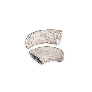 Rozie’s Naturals Water Buffalo Horn Core- Inner Component of Buffalo Horn, Durable Chew, Great Alternative to Raw-Hide & Hard Antler Dog Chew, Large -2 Pack, 10 oz