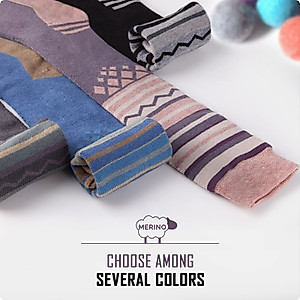 OutdoorMaster Ski Socks 2-Pack Merino Wool, Non-Slip Cuff for Men & Women - Fringes, L/XL